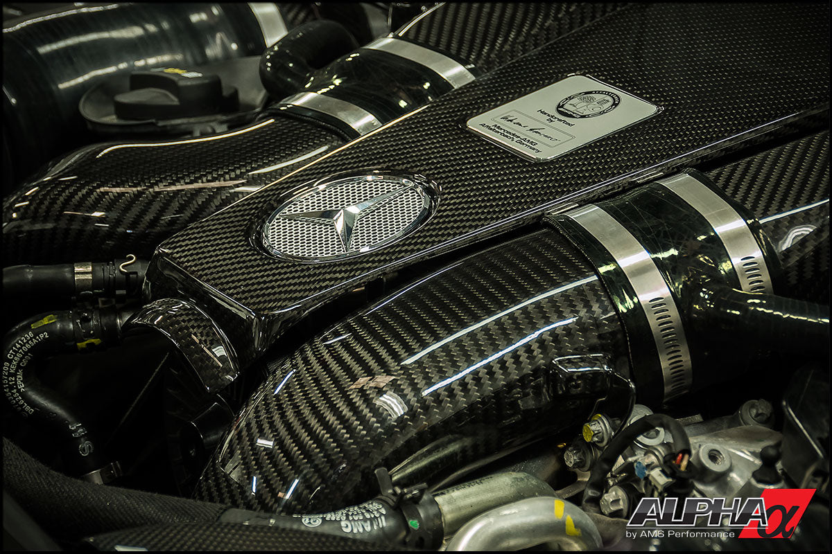 Alpha Performance AMG M157 / M278 Carbon Fiber Engine Cover / Intake s ...