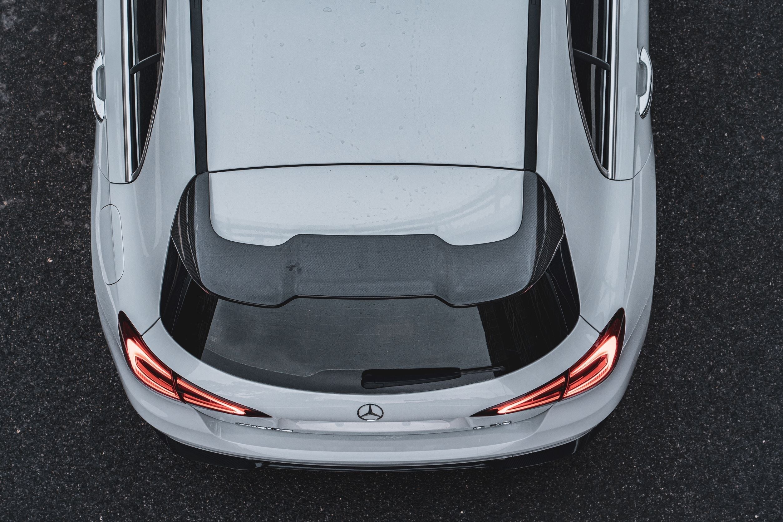 TAKD Carbon Fiber Roof Spoiler for Mercedes Benz A45 A35 A220 Hatchbac ...